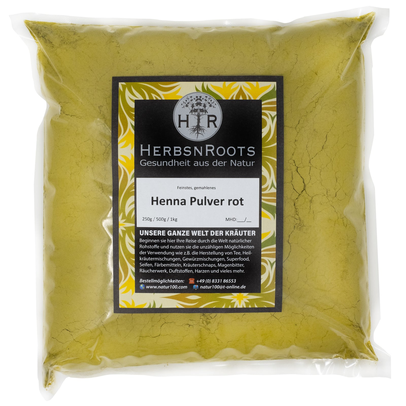 Henna "Rotfärbend" jetzt einfach bestellen bei HerbsnRoots